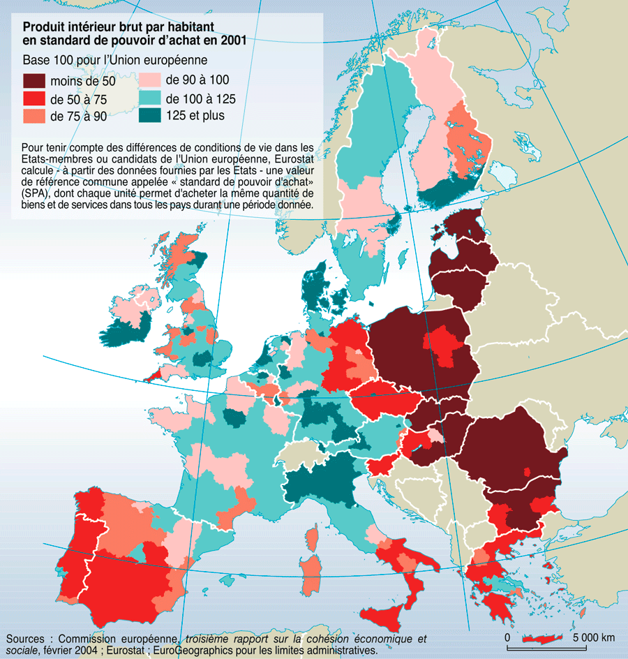 Carte de l'Europe avec les pays et les capitales : page 9