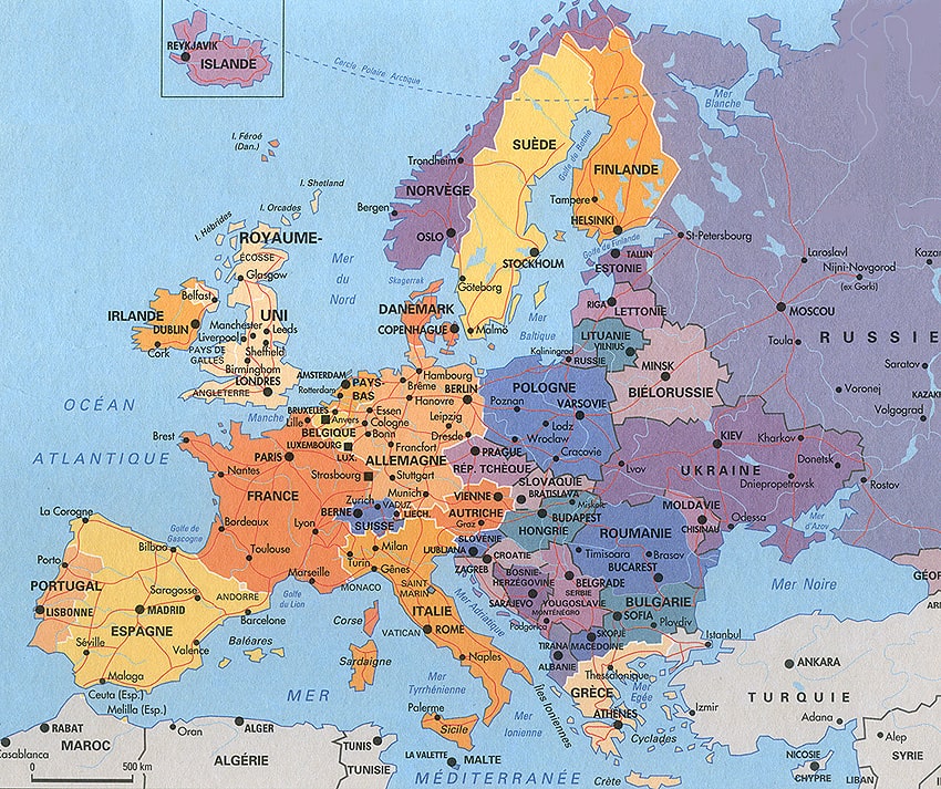 Carte De L Europe Avec Les Capitales Page 7 Carte De L Europe Avec Les Capitales Page 7