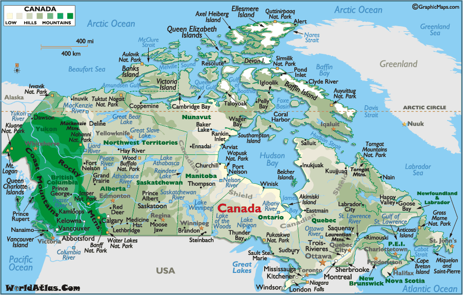 Carte Du Canada Avec Les Villes Carte Du Canada Avec Les Villes