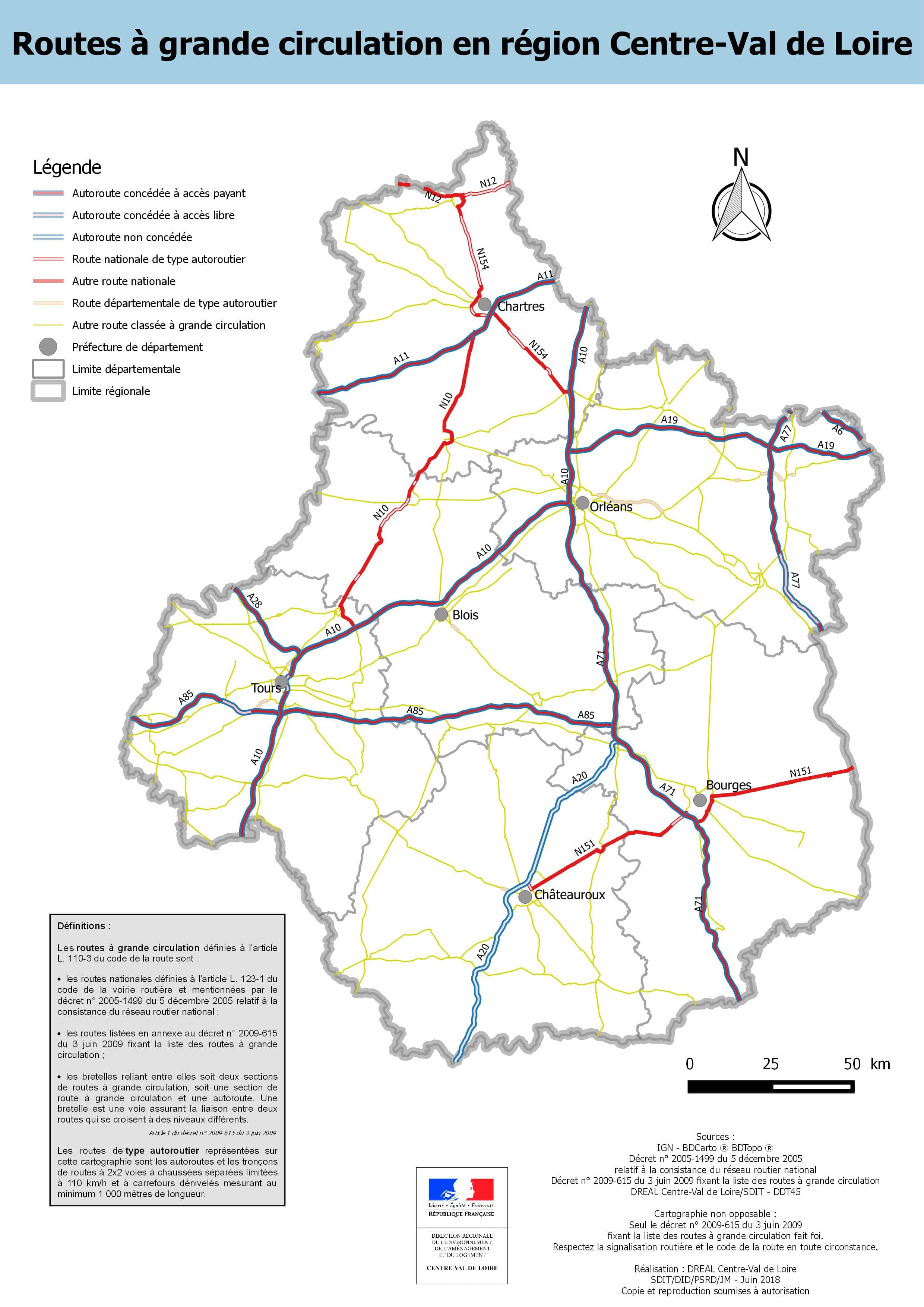 Région de France : Carte du Centre-Val de Loire